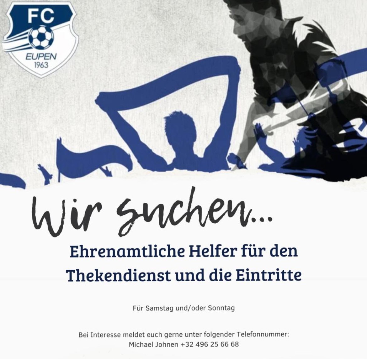 FC EUPEN 1963 SUCHT EHRENAMTLICHE! : EMJA – Ehrenamt in Ostbelgien